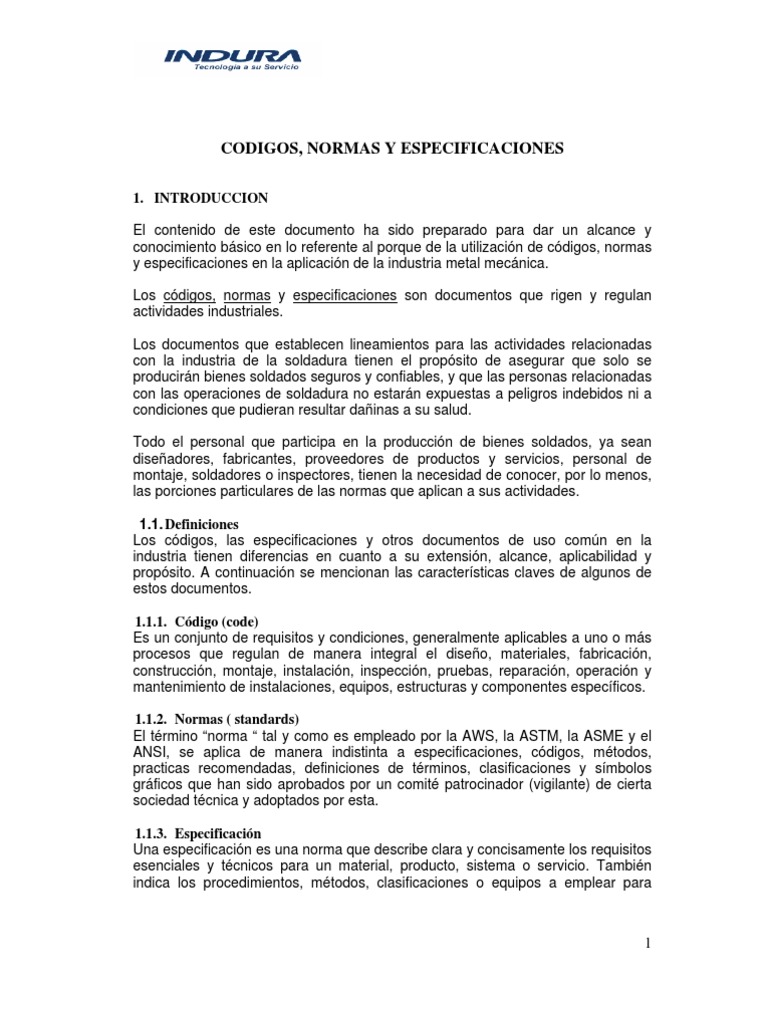 Codigos, Normas y Especificaciones | PDF | Soldadura | Construcción
