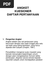Contoh Angket Penelitian | PDF