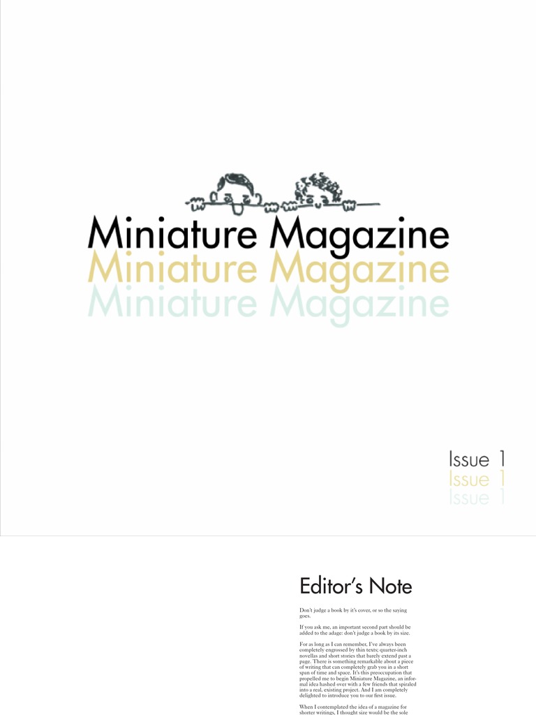 Miniature Magazine: Short Stories & Art | PDF | Housewife | Feminism