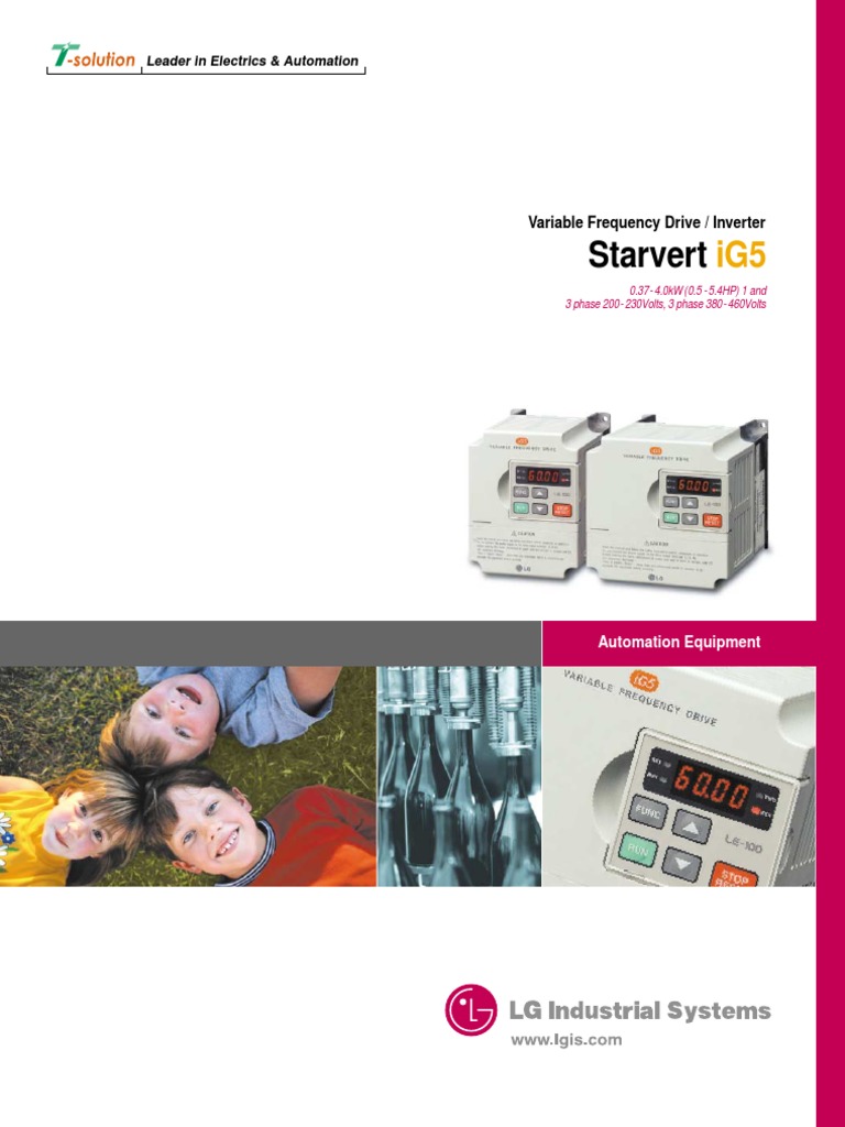 LG VFD Drive Manual | PDF | Electric Motor | Electrical Engineering