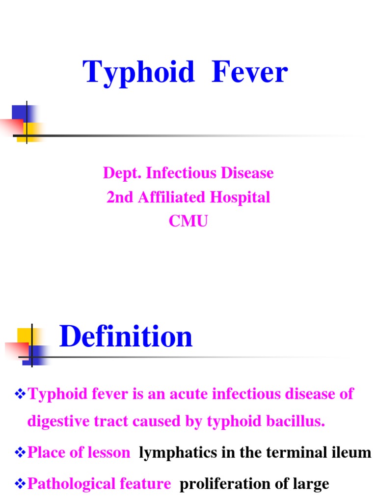 Typhoid Fever Overview for Clinicians | PDF | Science & Mathematics