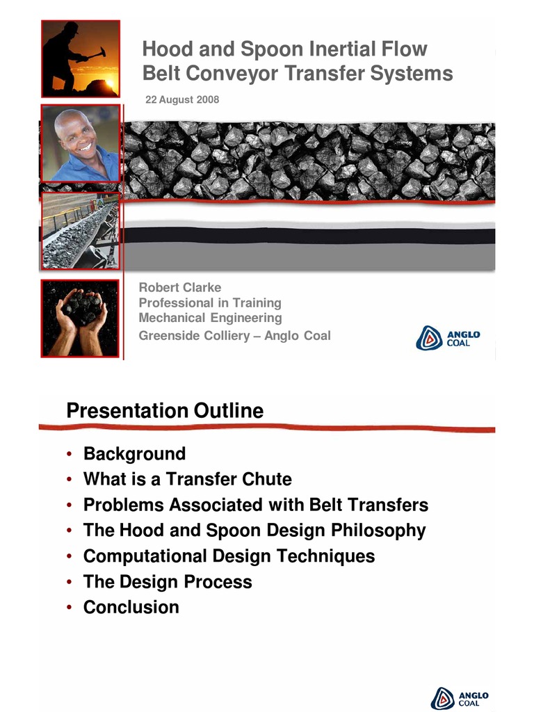 Hood and Spoon Inertial Flow Belt Conveyor Transfer Systems | PDF ...