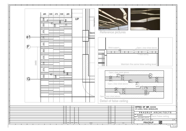 False Ceiling Detail and Specifications | PDF