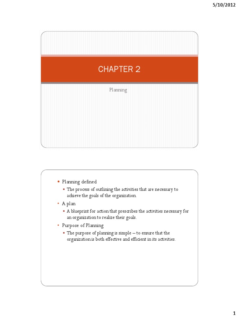 Chapter 2 Mgt162 | PDF | Strategic Planning | Top Down And Bottom Up Design