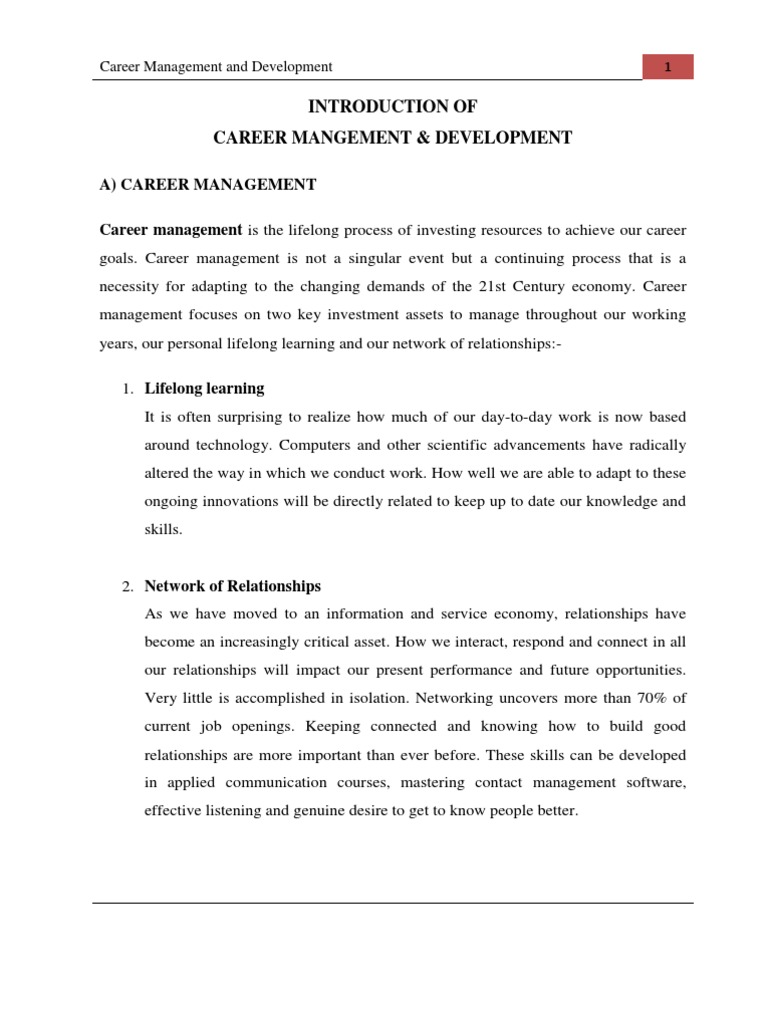 Final Career Planning and Management | PDF | Employment | Goal