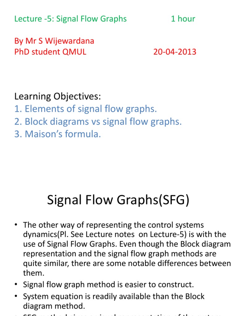 Signal Flow Diagrams | Download Free PDF | Mathematical Analysis ...