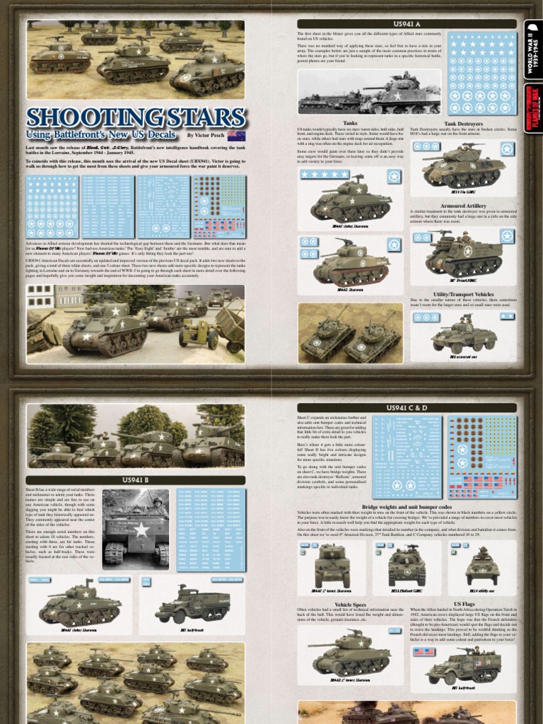 Us 941 Decals | PDF | M4 Sherman | Tank Destroyer