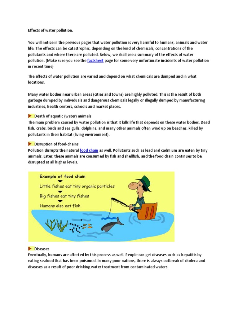 Consequences of Water Pollution Explained | PDF | Water Pollution | Sewage