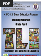 Grade 9 TLE TECHDRAFT9Q1M3 | PDF | Technical Drawing | Educational Technology