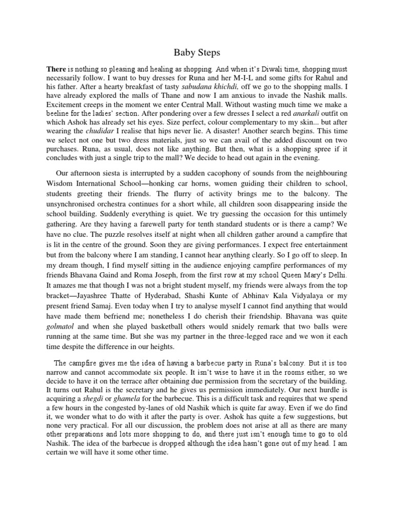 Baby Steps | PDF | Nature