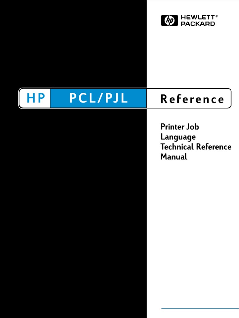 HP PCL-PJL Reference | PDF | Ascii | Printer (Computing)