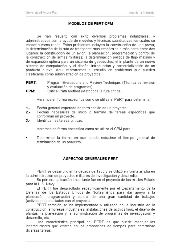 Documento Ejercicios Redes Pert | PDF | Distribución normal | Diferencia