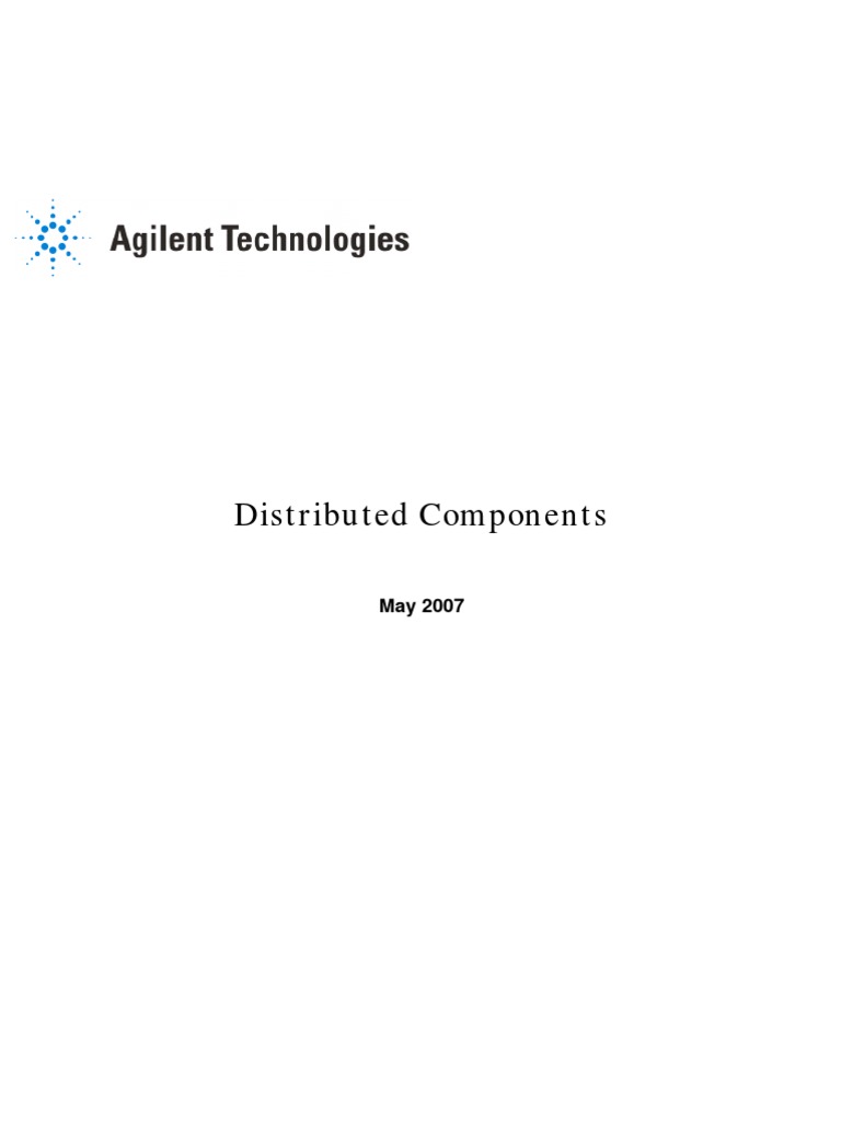 Distributed Components | PDF | Inductor | Transmission Line