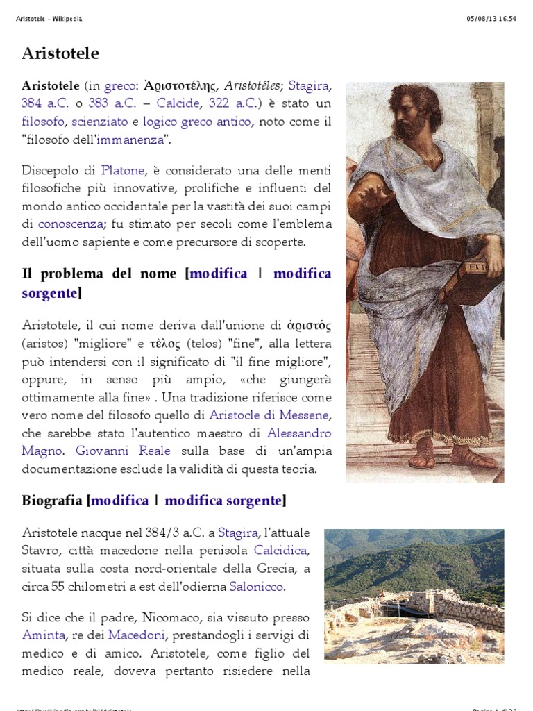 -384--322 Aristotele - Wikipedia.pdf | Aristóteles | Lógica