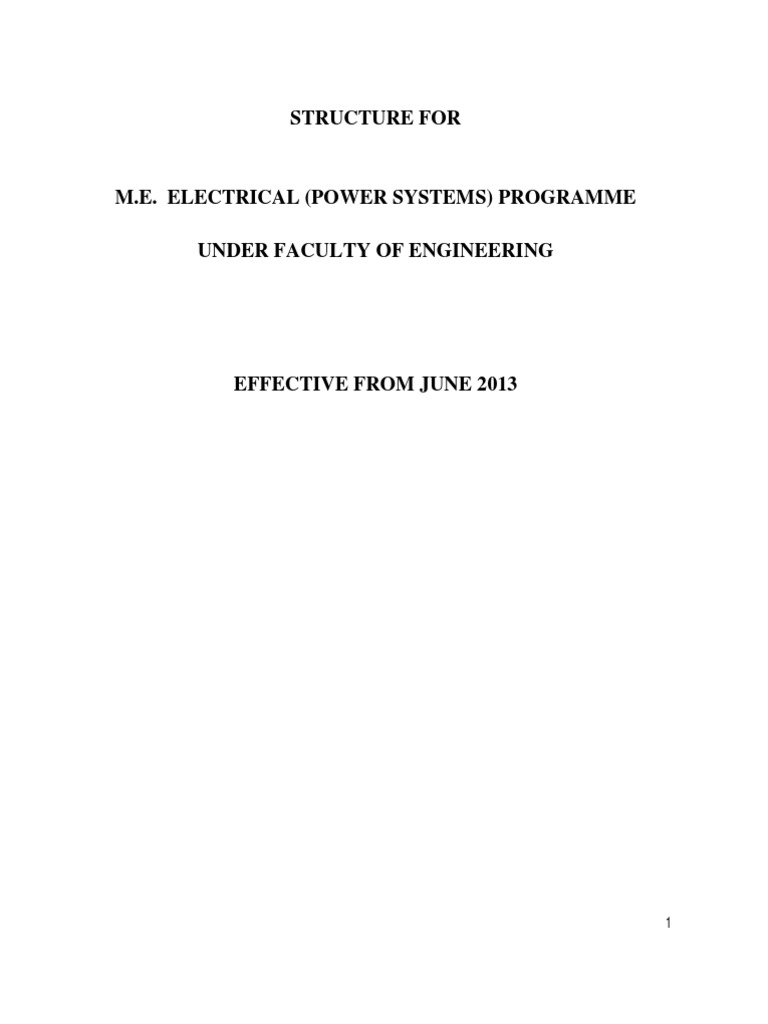 ME - Electrical Power Systems | PDF | Mathematical Optimization | High ...