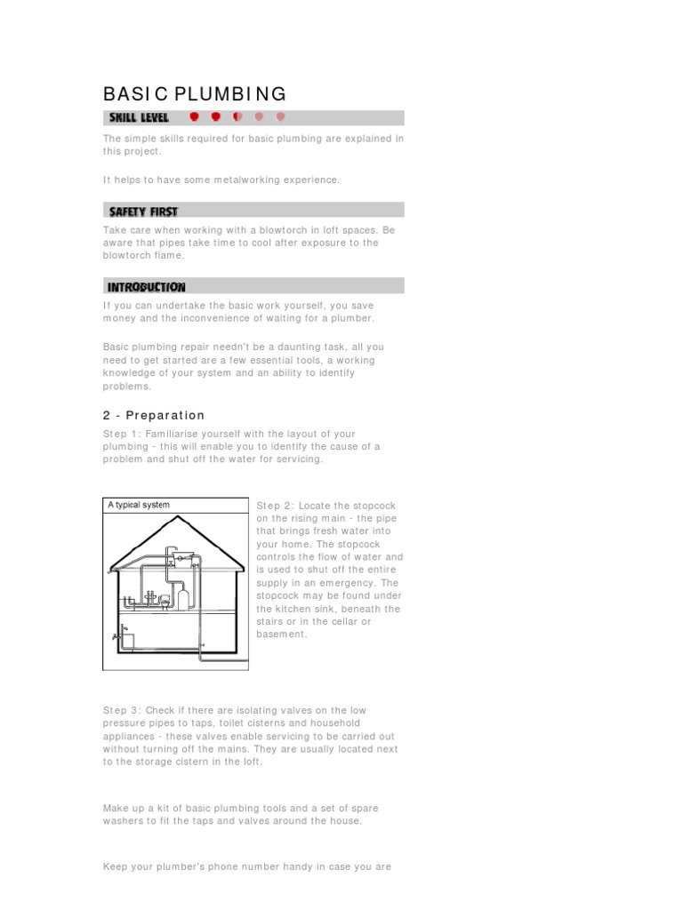 Basic Plumbing PDF | PDF