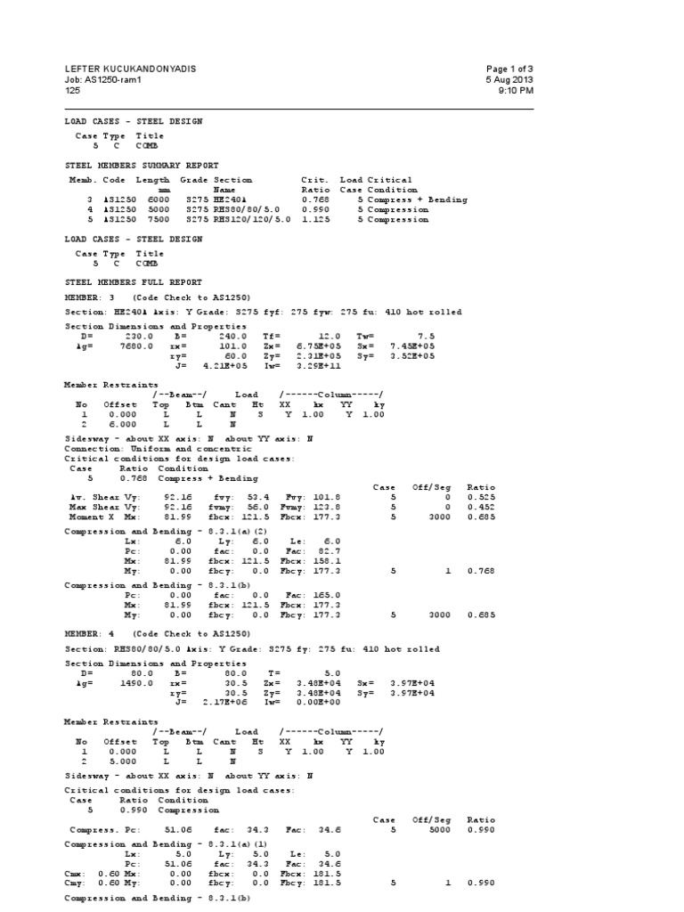 AS1250 Ram1 | Download Free PDF | Bending | Materials Science