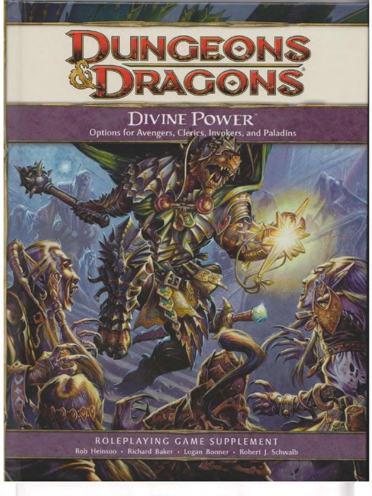 4e Divine Power | PDF | Dungeons & Dragons | Gary Gygax Games