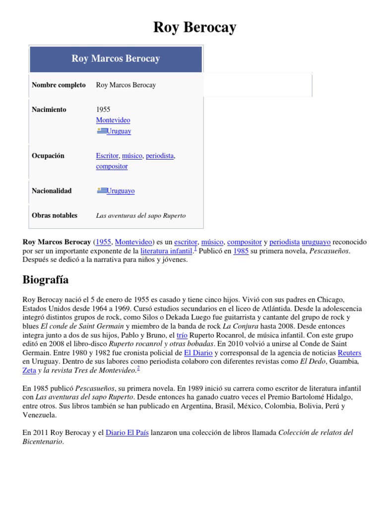 Roy Berocay | PDF | Arte | Historia