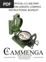Lensatic Compass: Tools & Techniques | PDF | Compass | Navigation