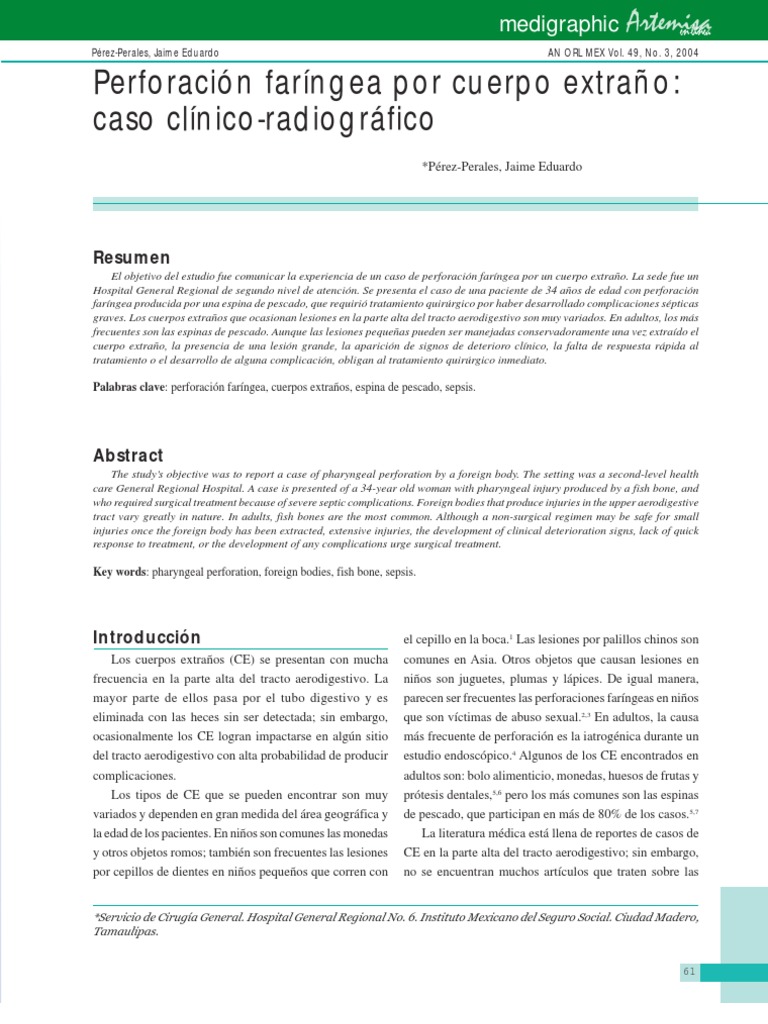 Articulo Dr. Perez Perales | PDF | Endoscopia | Diagnostico medico