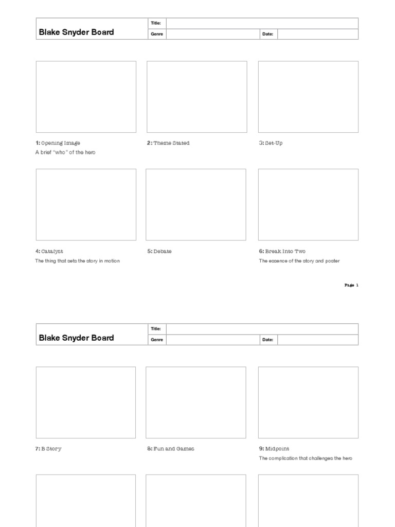 Blake Snyder Logline Structure Guide | PDF | Leisure