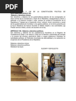 Artículo 135, 136 y 137 de La Constitucion Con Ejemplos | PDF ...