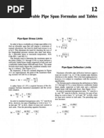 Pipe Span Chart | PDF | Pipe (Fluid Conveyance) | Chemical Engineering