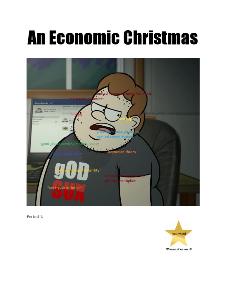 An Economic Christmas: Period 1 | PDF | Fiscal Multiplier | Economics