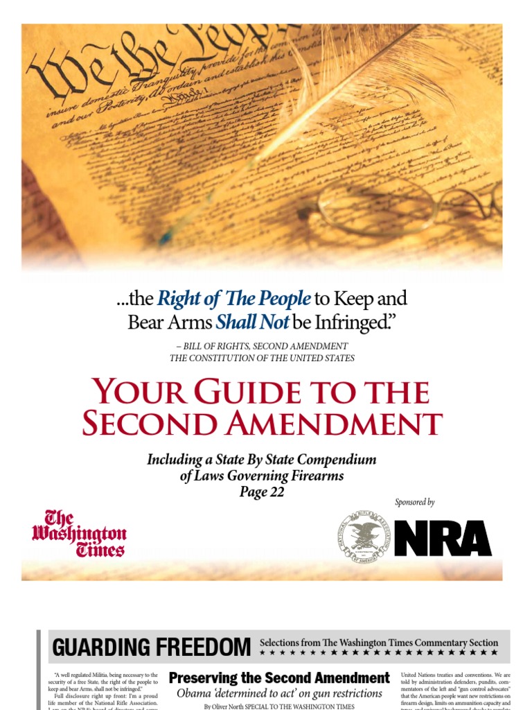 The NRA Essential Guide To The Second Amendment | PDF | National Rifle ...