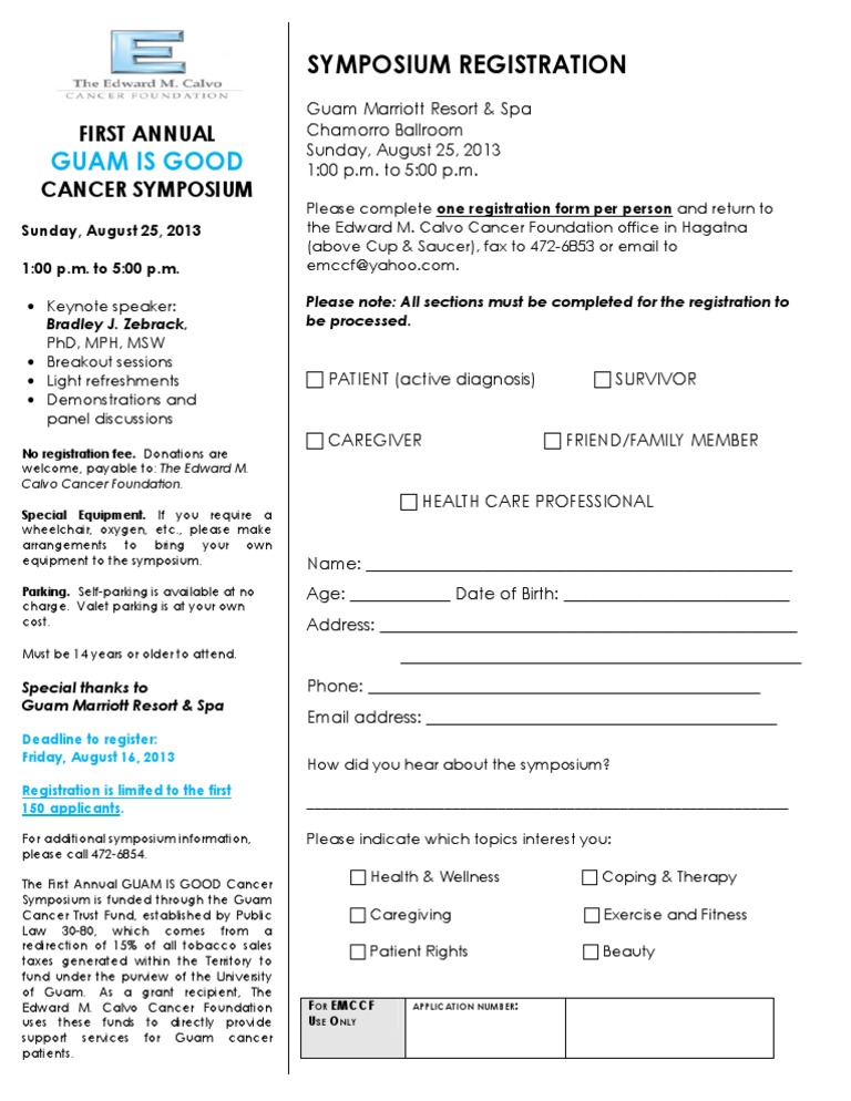Symposium Registration | PDF | Career & Growth | Self-Improvement