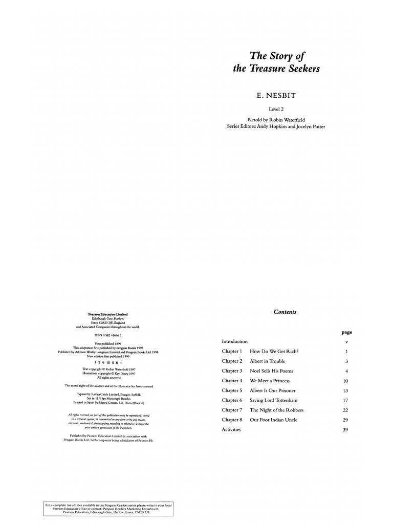 The Story of The Treasure Seekers | PDF | Language Arts & Discipline ...
