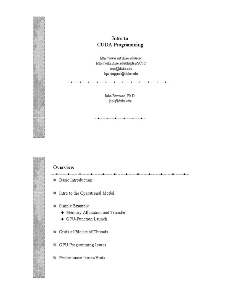 CUDA | PDF | Graphics Processing Unit | Central Processing Unit