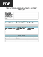 Tender Evaluation Report Template | PDF | Request For Proposal ...
