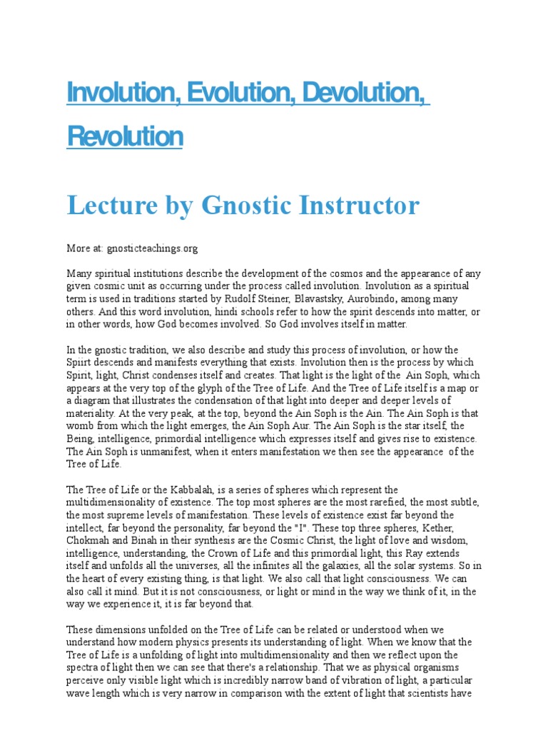 Involution, Evolution, Devolution, Revolution | Download Free PDF ...