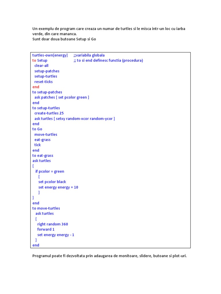 Netlogo Exercises | PDF | Vision | Graphic Design