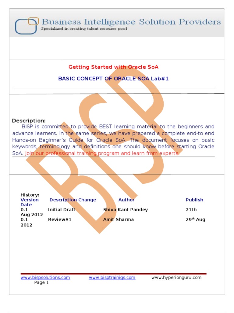 Getting Started With Oracle Soa I Pdf Namespace Xml