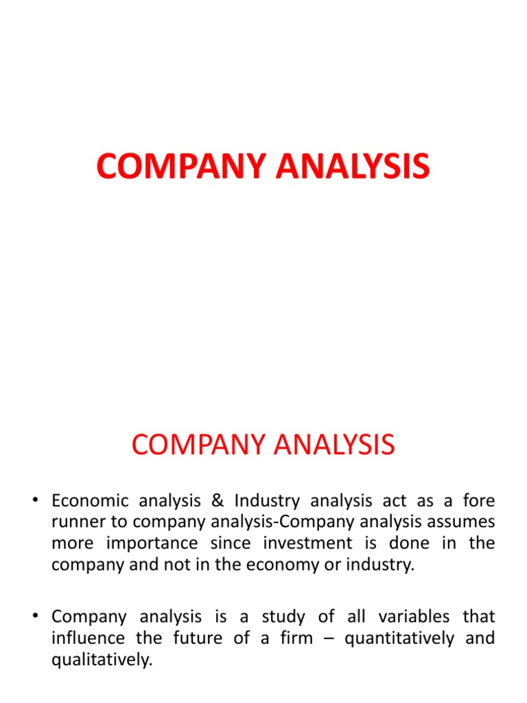 3 Company Analysis | Download Free PDF | Dividend | Revenue