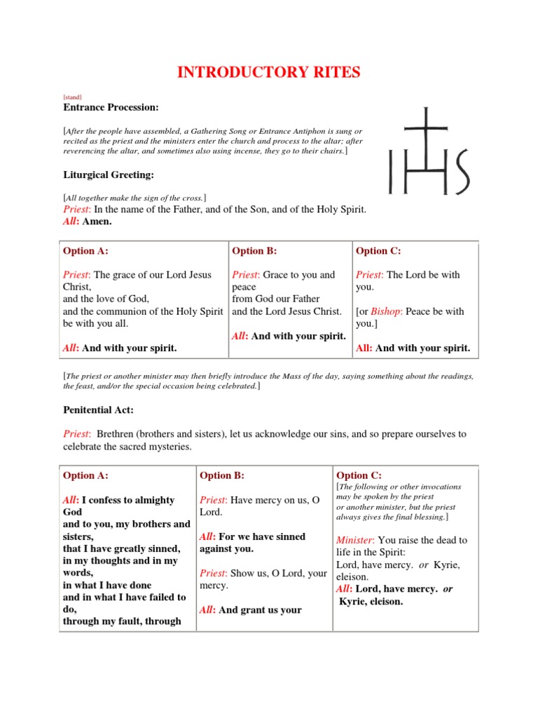 Preparing to Celebrate the Sacred Mysteries: An Overview of the ...