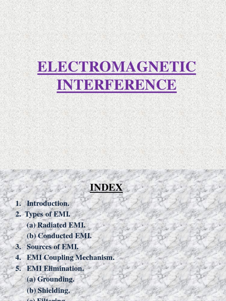 Electromagnetic Interference | PDF | Electromagnetic Interference ...
