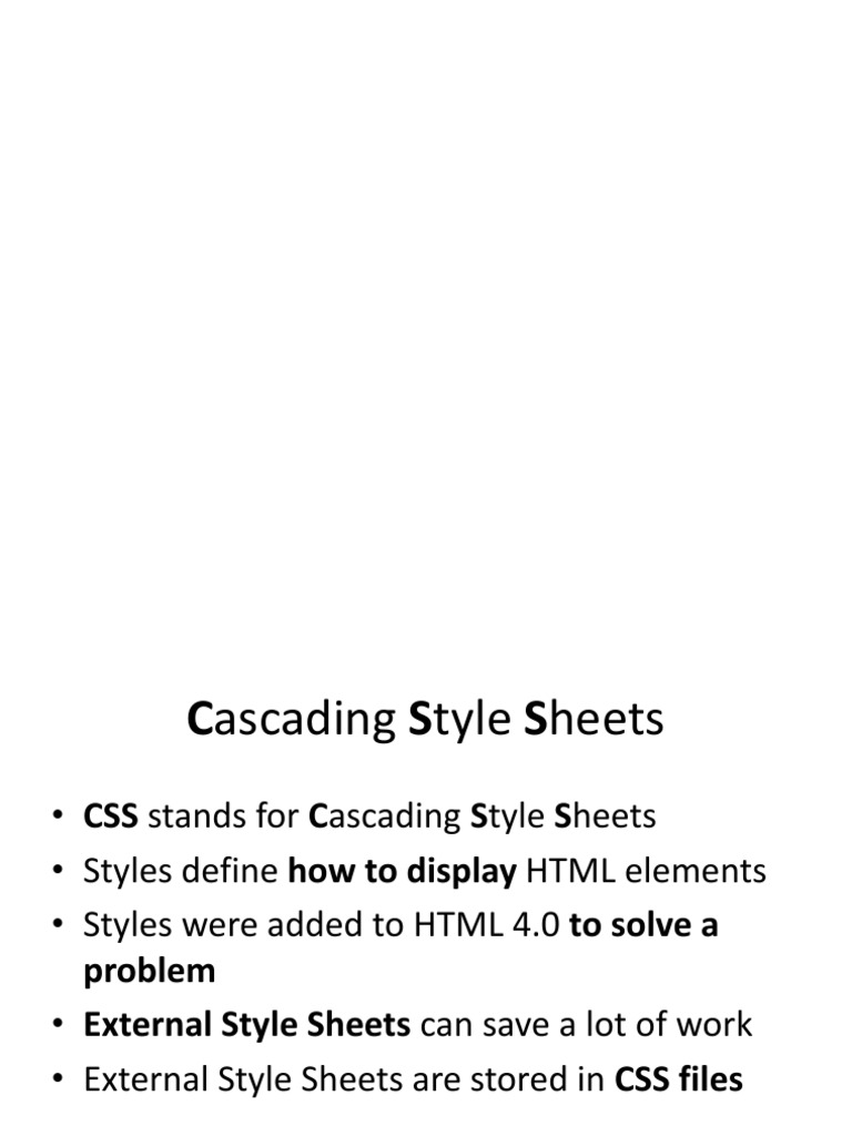 Unit 1 - Css | PDF | Cascading Style Sheets | Html Element