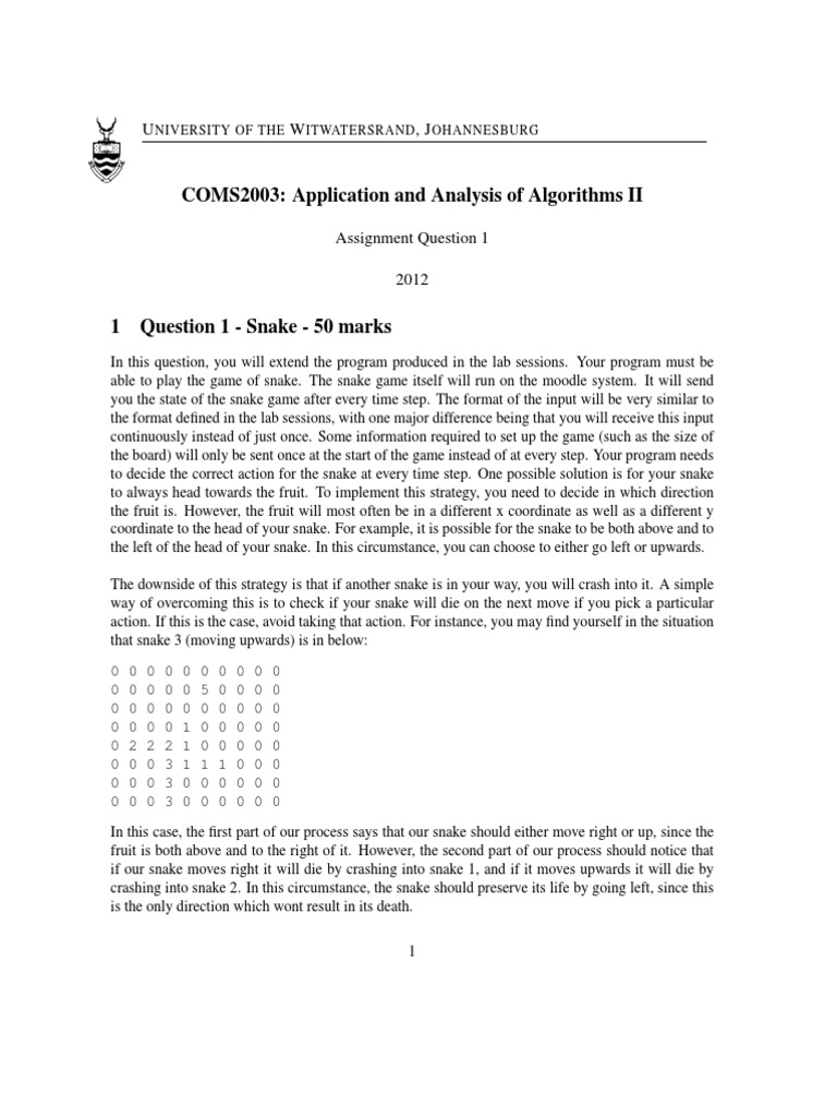 Assignment 1 | PDF | Algorithms | Software Engineering