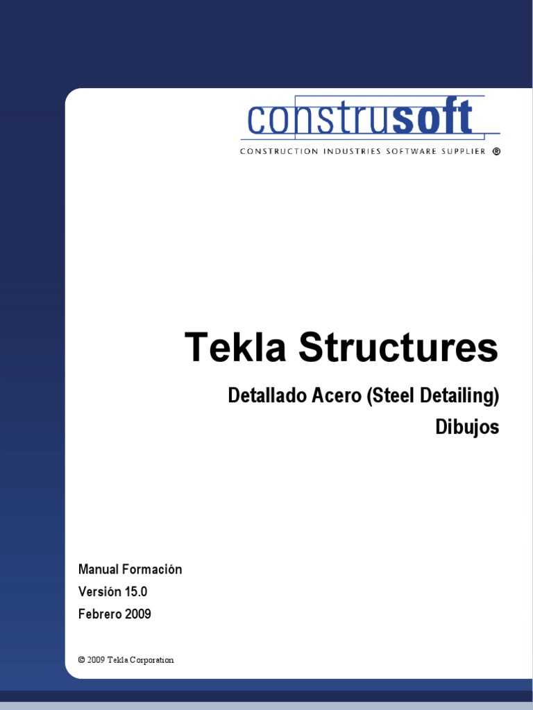 Manual 2 Tekla Structures - Detallado Acero - Dibujos | PDF | Point and Click | Bases de datos