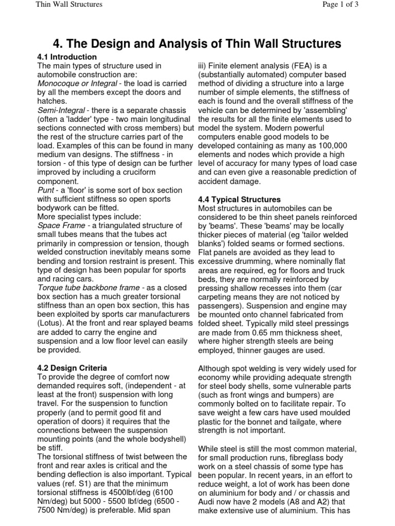 BIW Thinwall Structures PDF | PDF | Sheet Metal | Yield (Engineering)