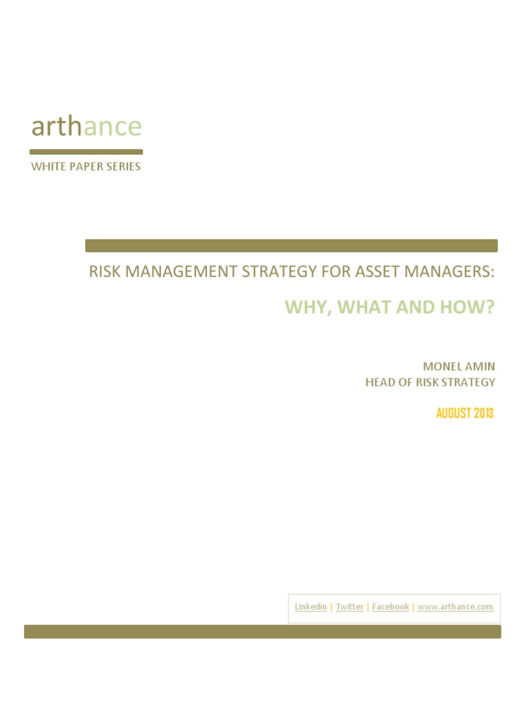 Arthance Risk Management White Paper August 20131 | PDF | Risk | Risk ...