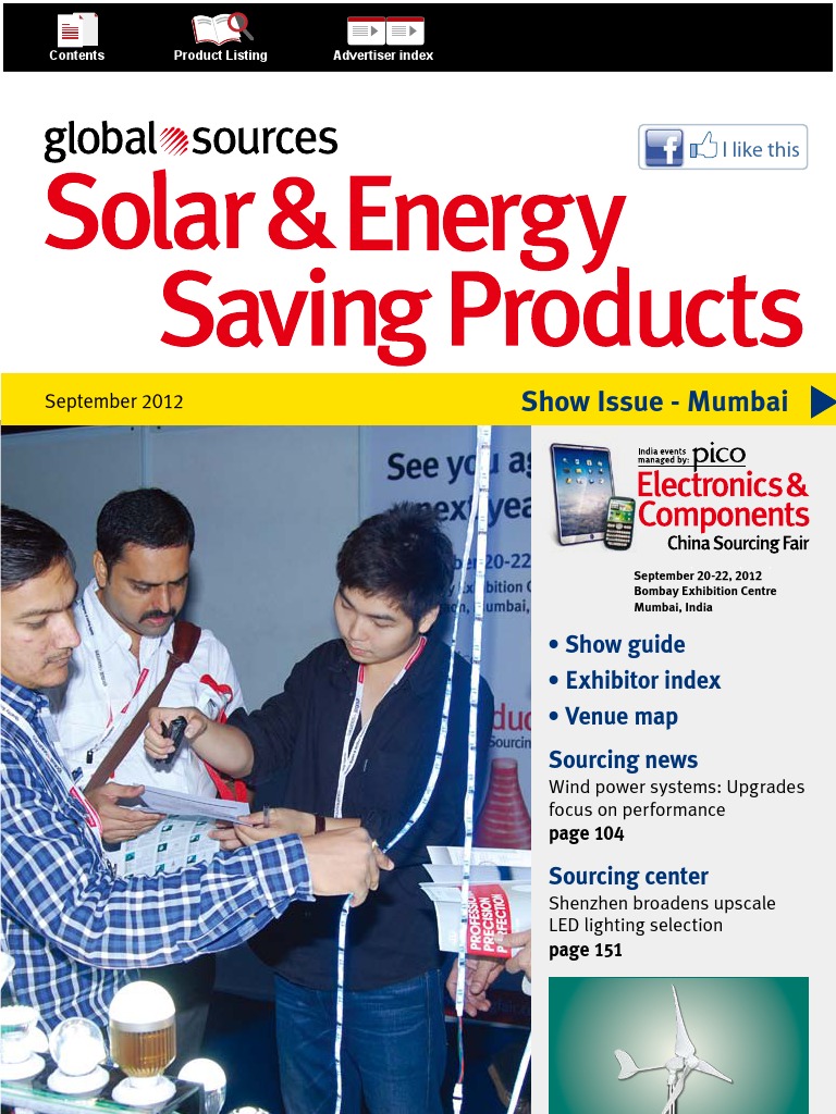 Solar & Energy Saving Products SEP12 | PDF | Light Emitting Diode ...