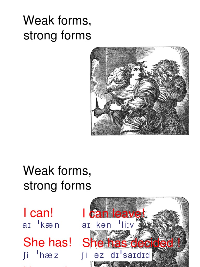 Weak Forms, Strong Forms | PDF | Stress (Linguistics) | Verb
