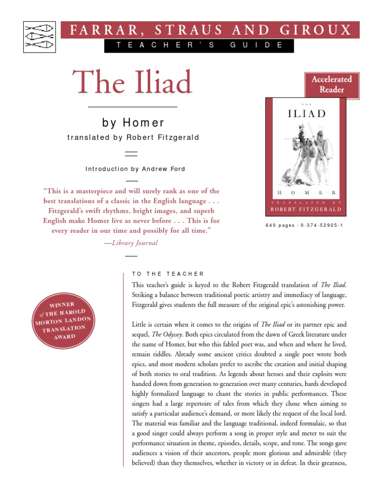 The Iliad | PDF | Iliad | Achilles