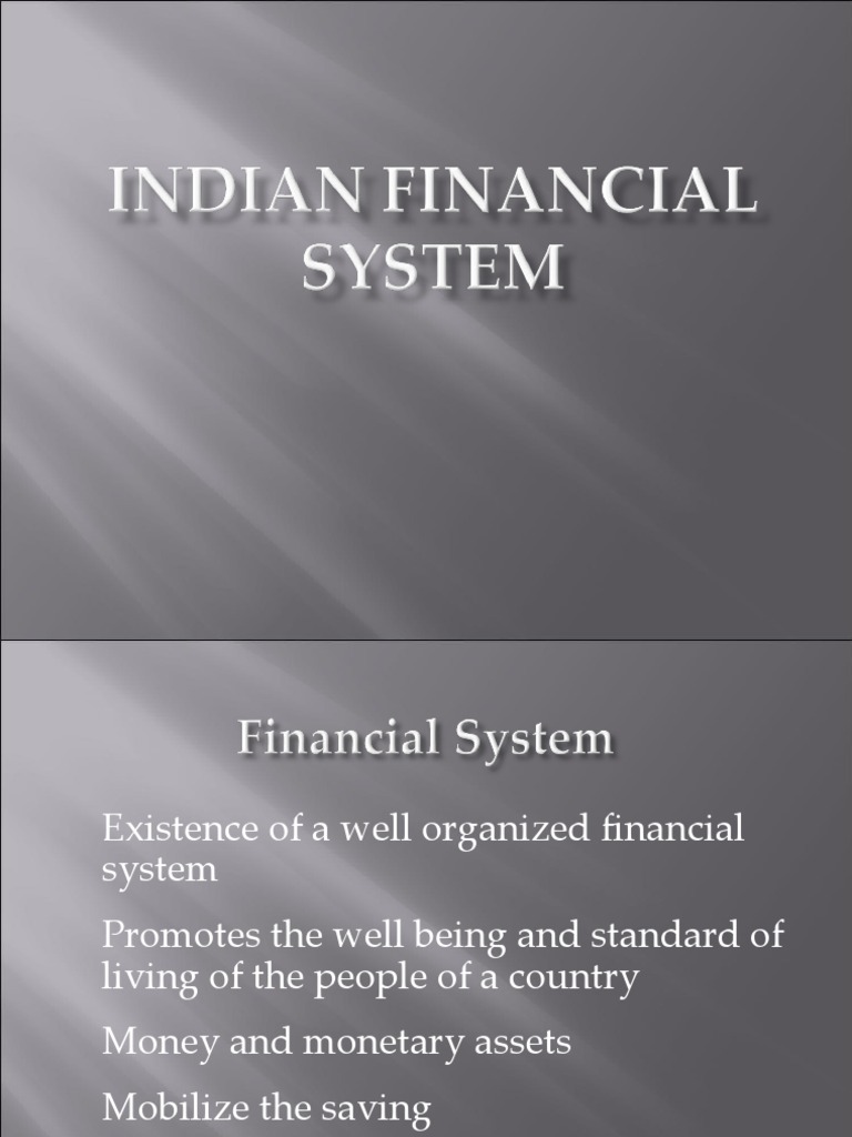 Indian Financial System | PDF | Financial Markets | Bonds (Finance)