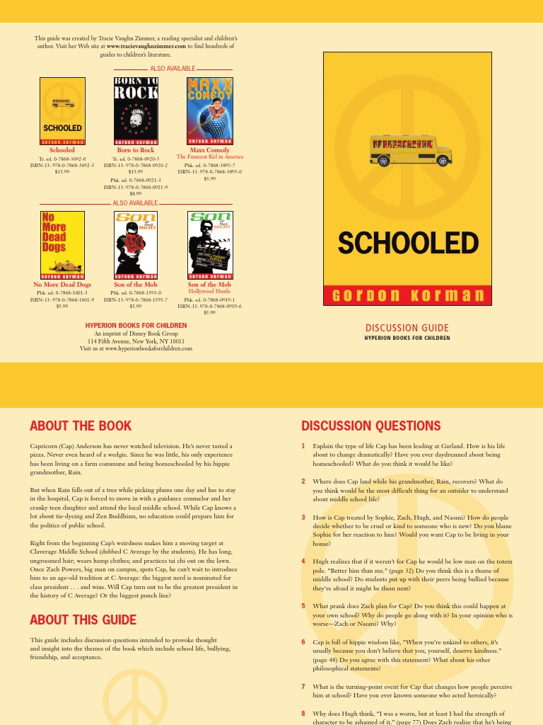 Discussion Guide for "Schooled" | PDF
